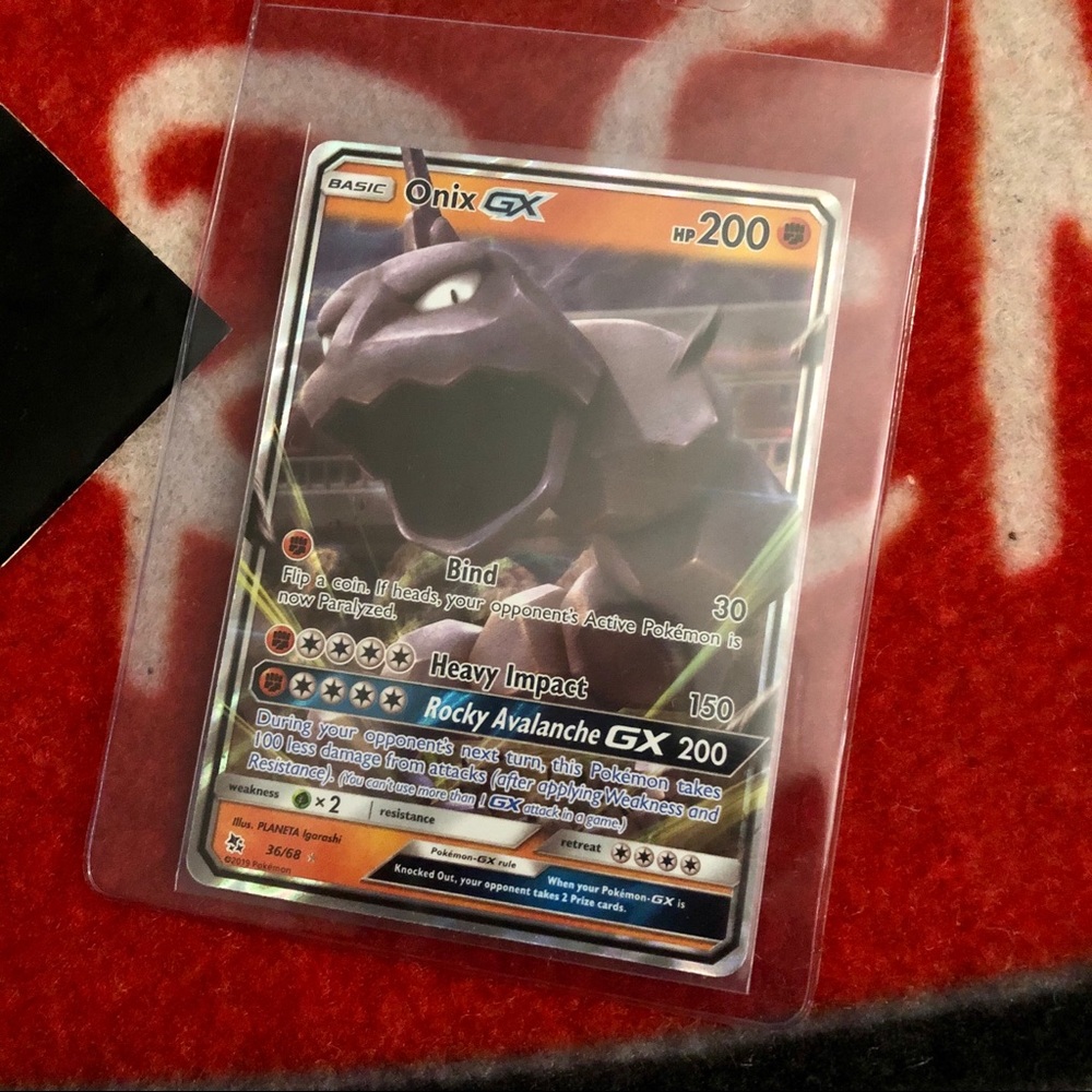 Pokmon Onix Gx Card Hidden Fates - Gem